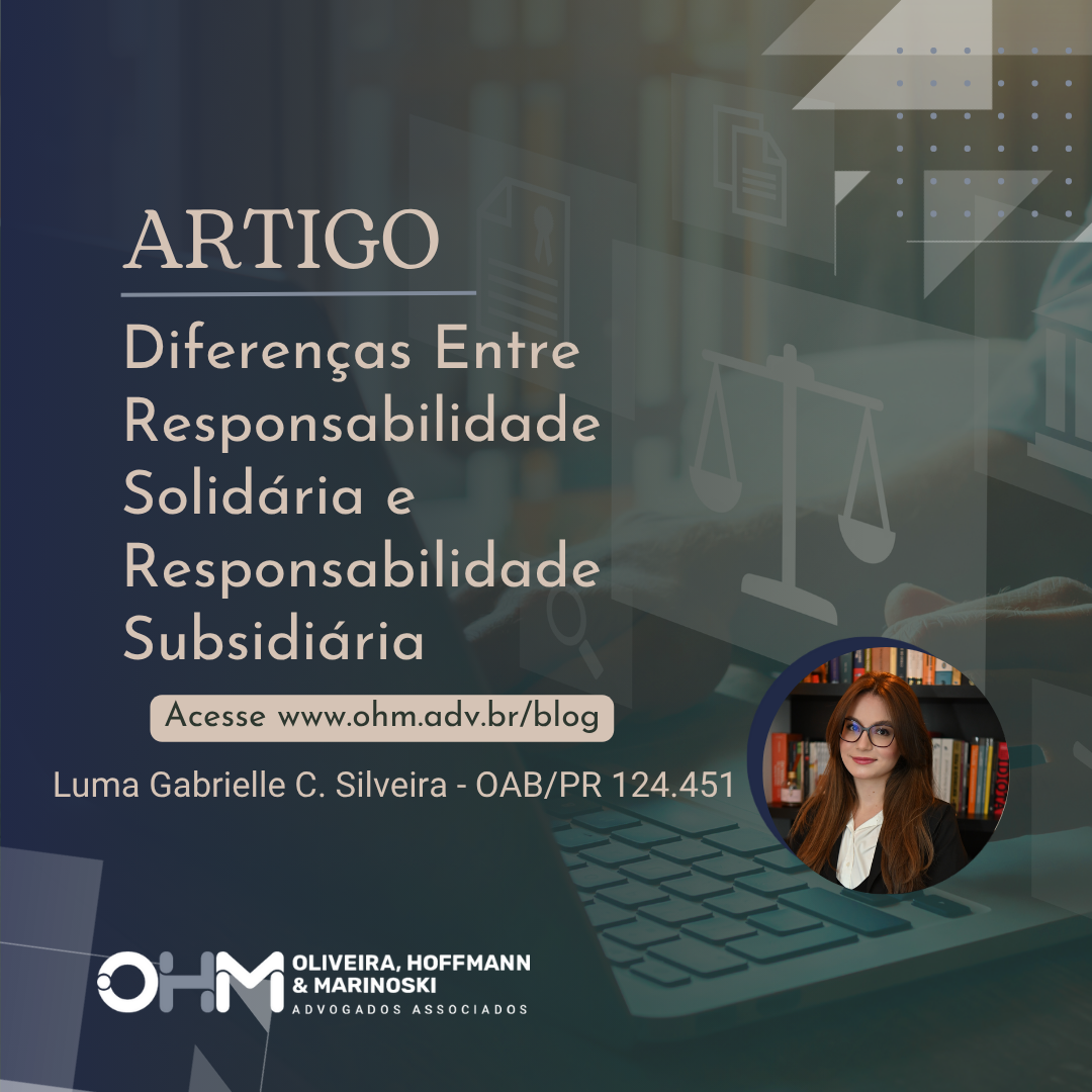 Diferenças Entre Responsabilidade Solidária e Responsabilidade ...